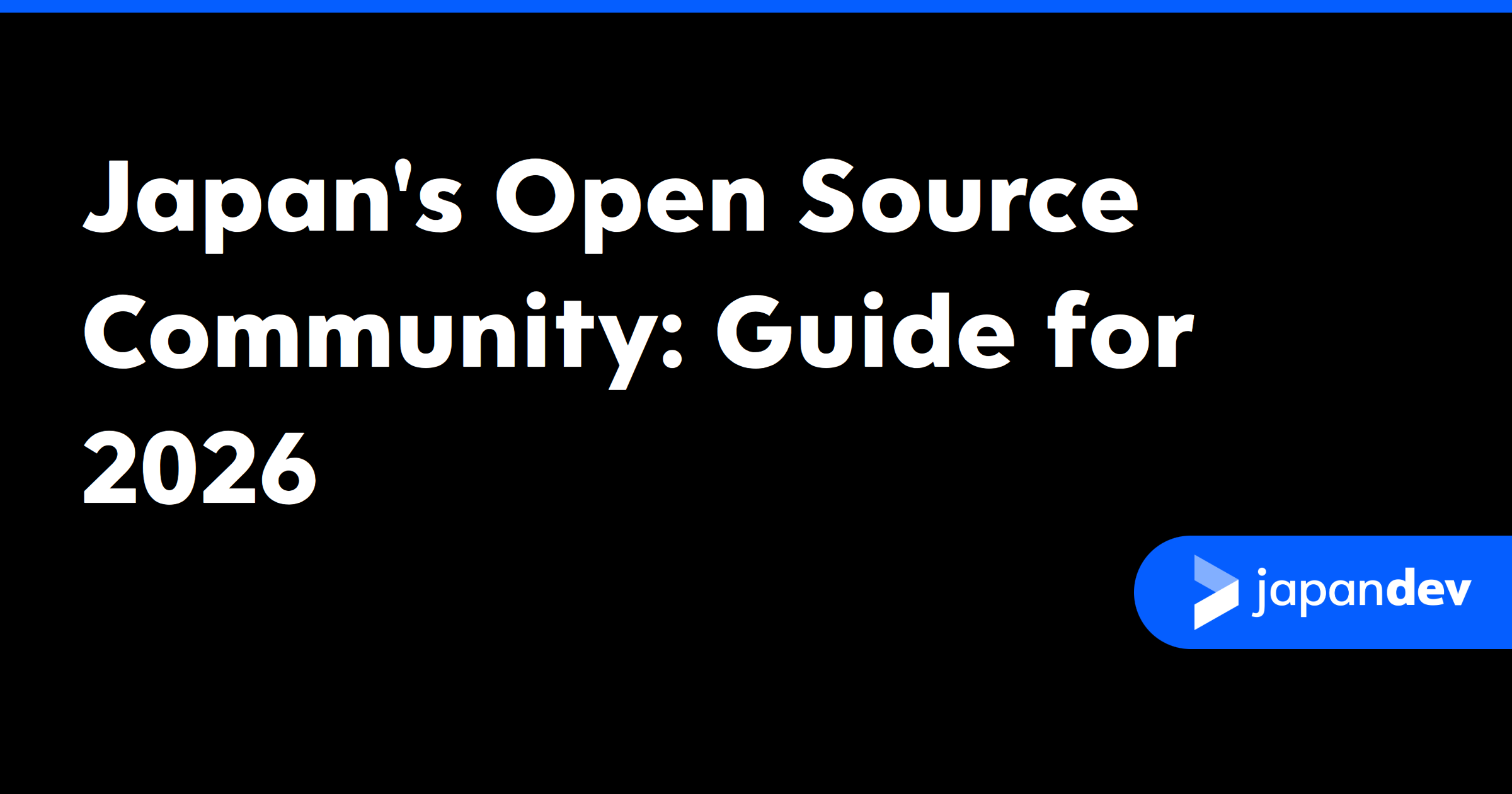 Japan's Open Source Community: Guide for 2026 | Japan Dev