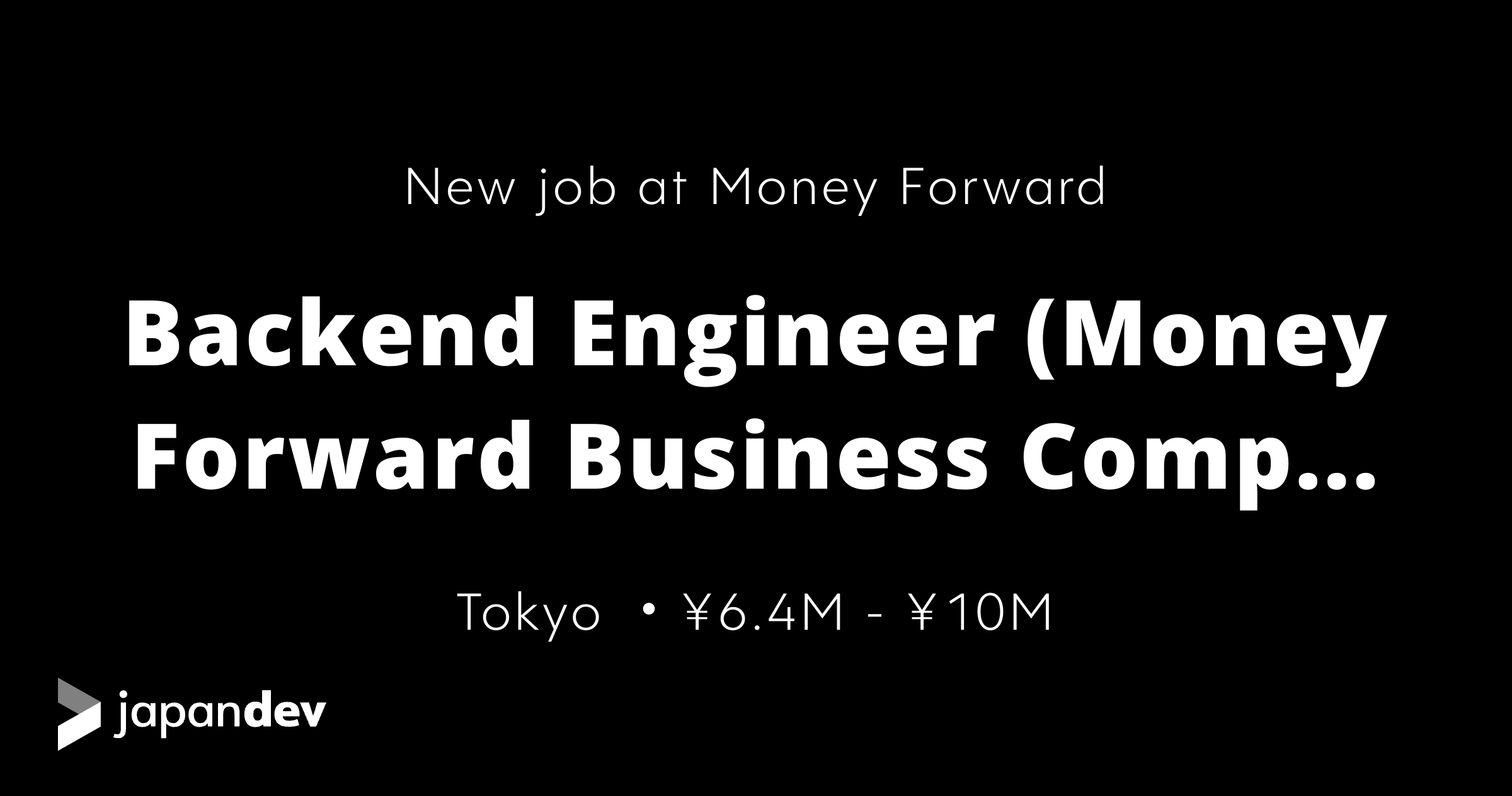 Backend Engineer (Money Forward Business Company, Warizan Group) at ...