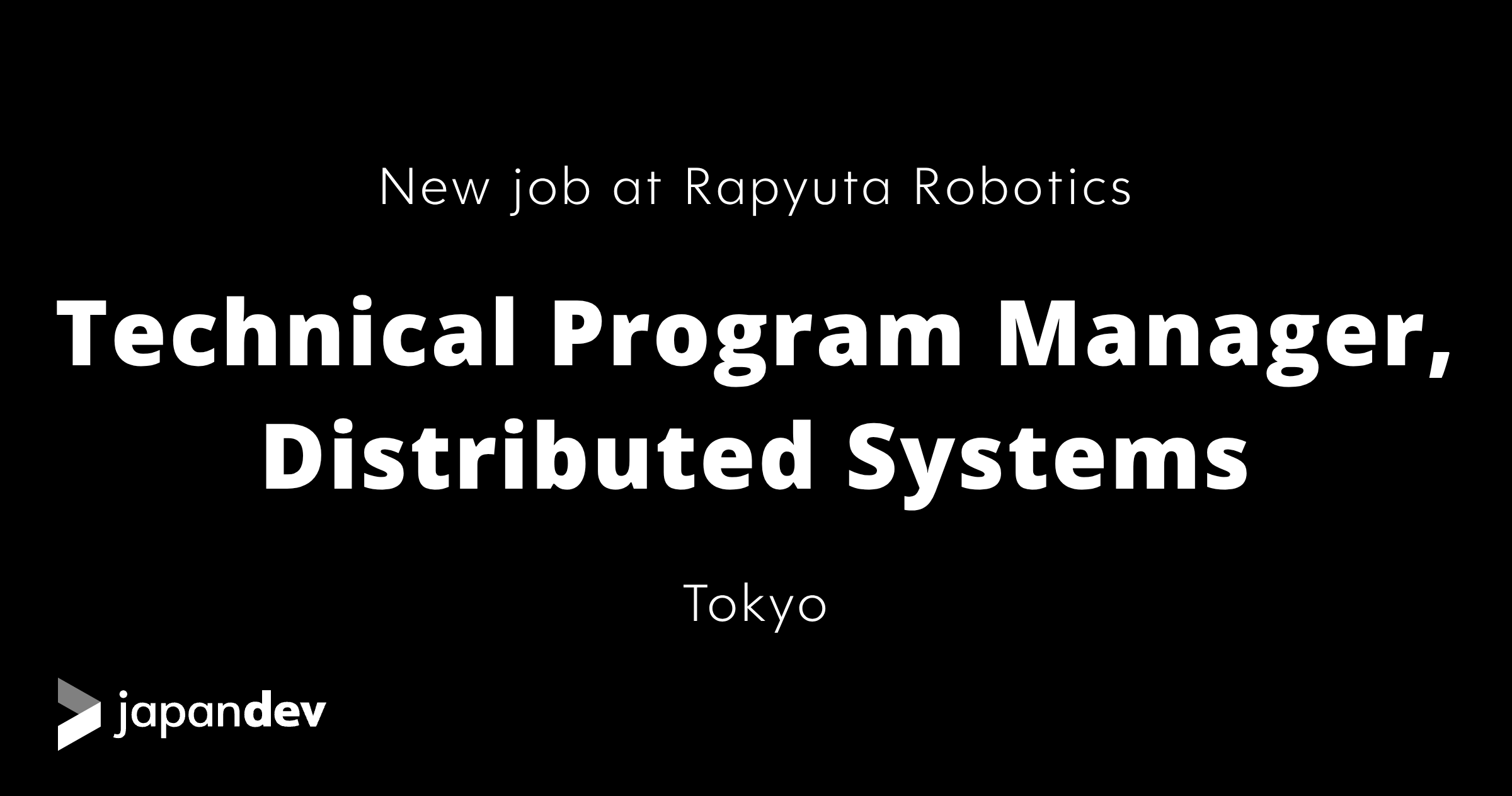 Technical Program Manager, Distributed Systems at Rapyuta Robotics in ...